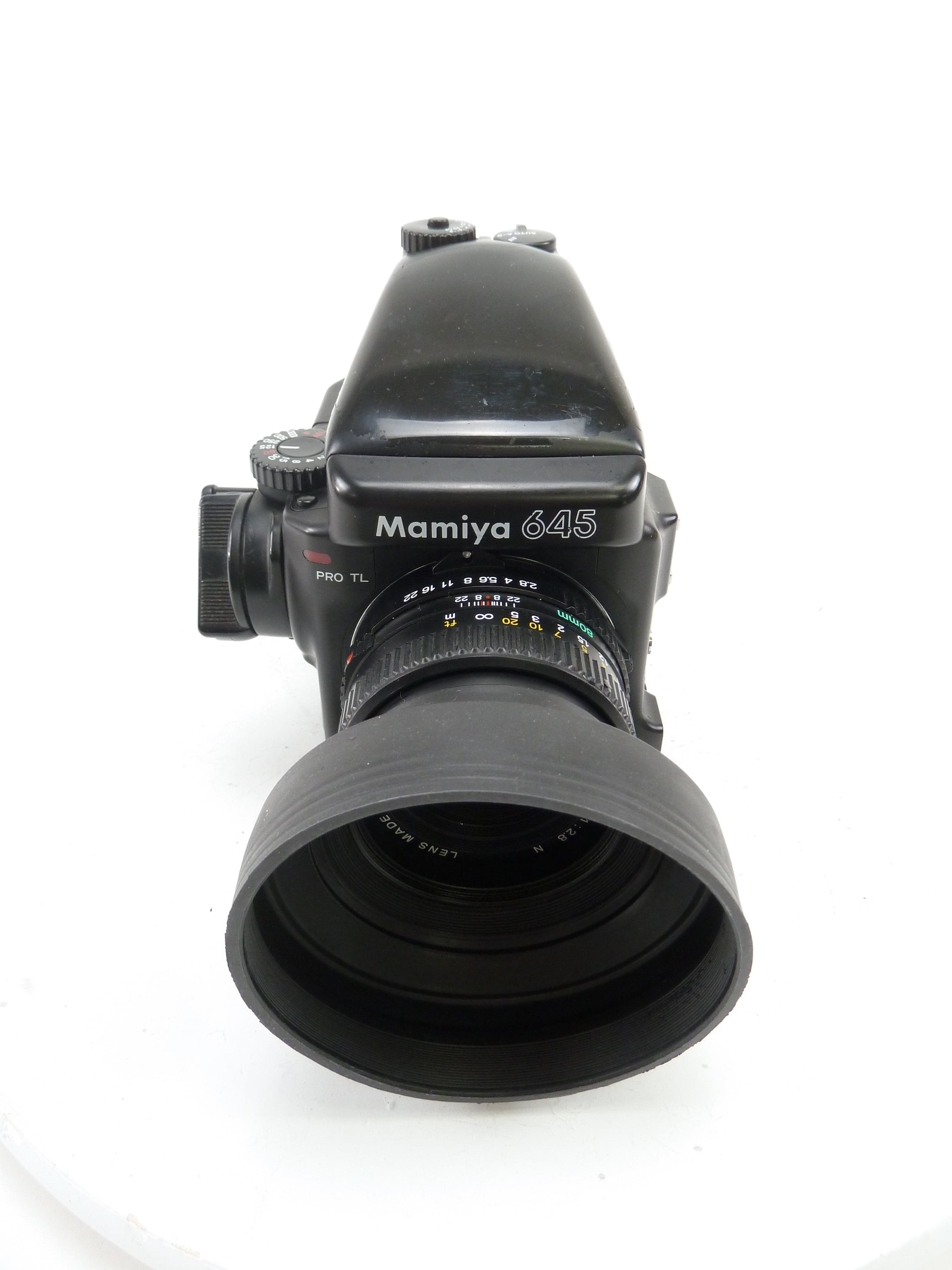 Mamiya 645 Pro TL Outfit with the AE Prism, 80MM F2.8 N, and Pro 120 M – Camera Exchange