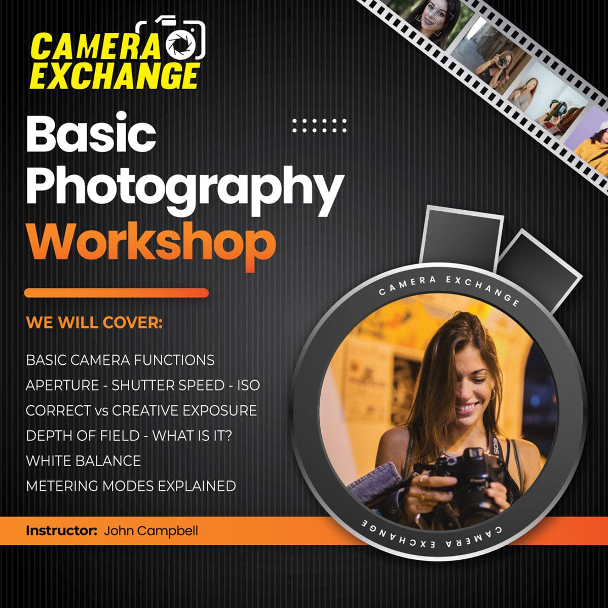 Basic Photography Workshop - June 2024 – Camera Exchange