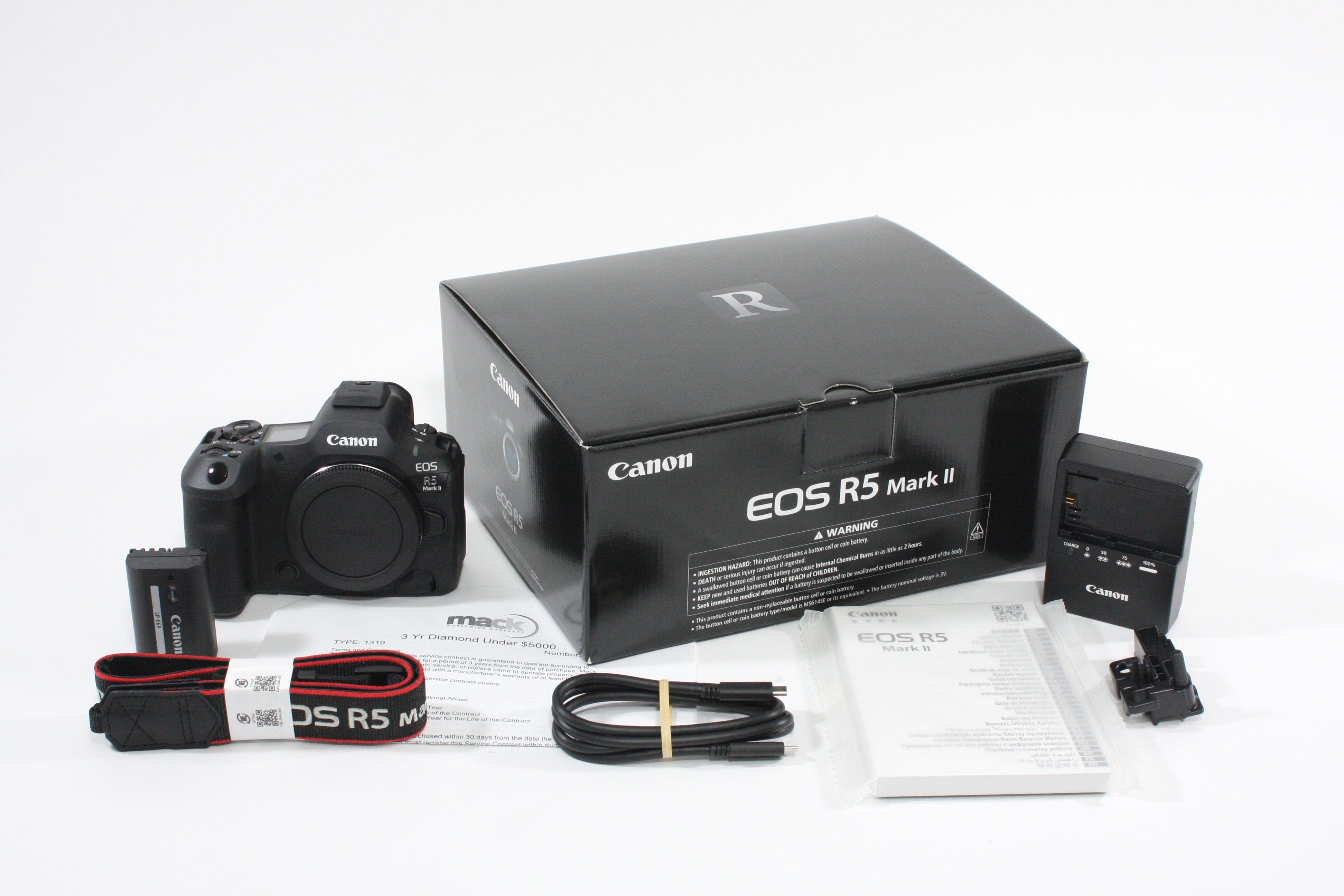 Canon EOS R5 Mk II includes 3 Year Mack Diamond Warranty - Shutter Cou ...