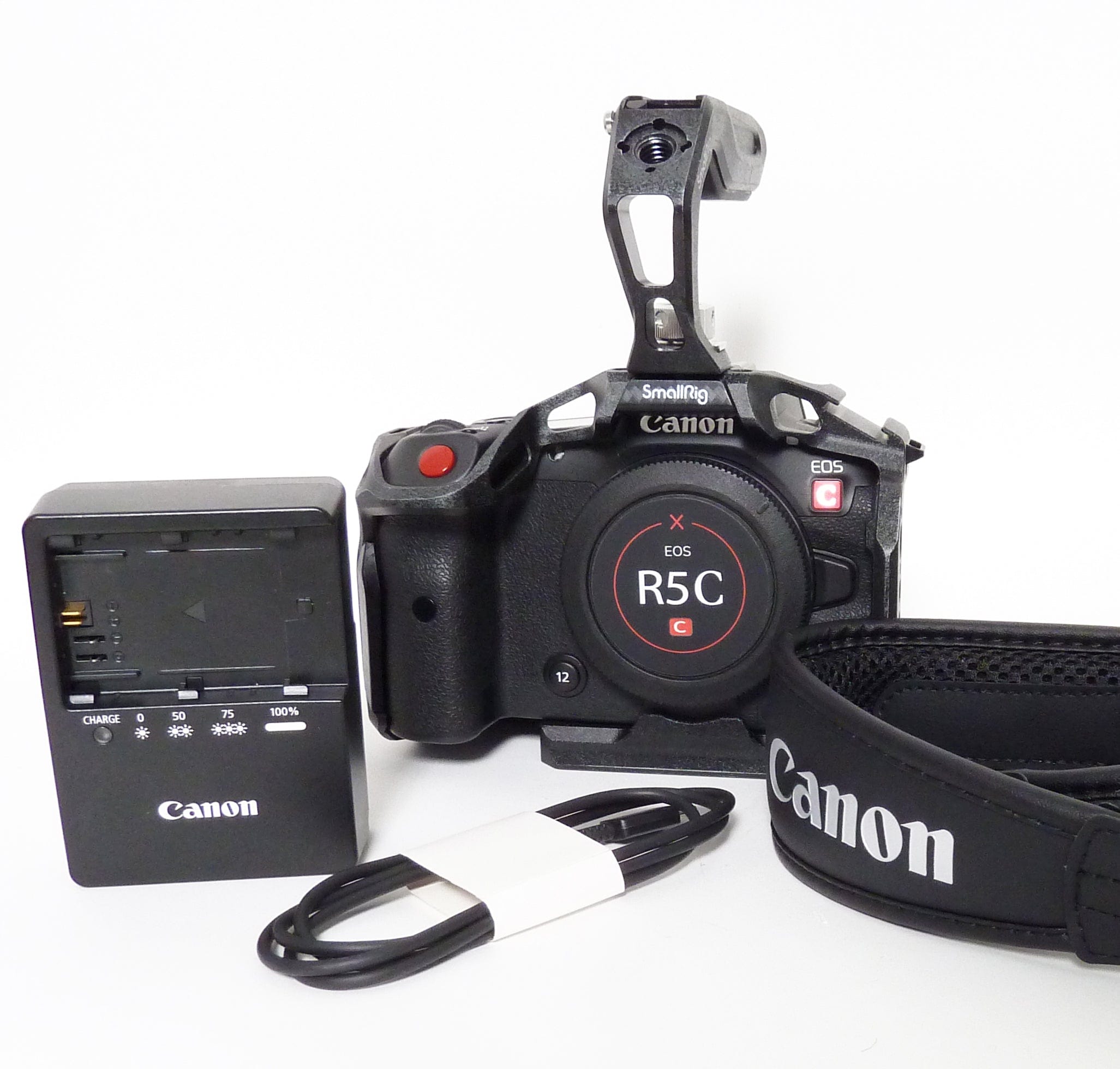 Canon R5C with SmallRig Cage and Top Handle – Camera Exchange
