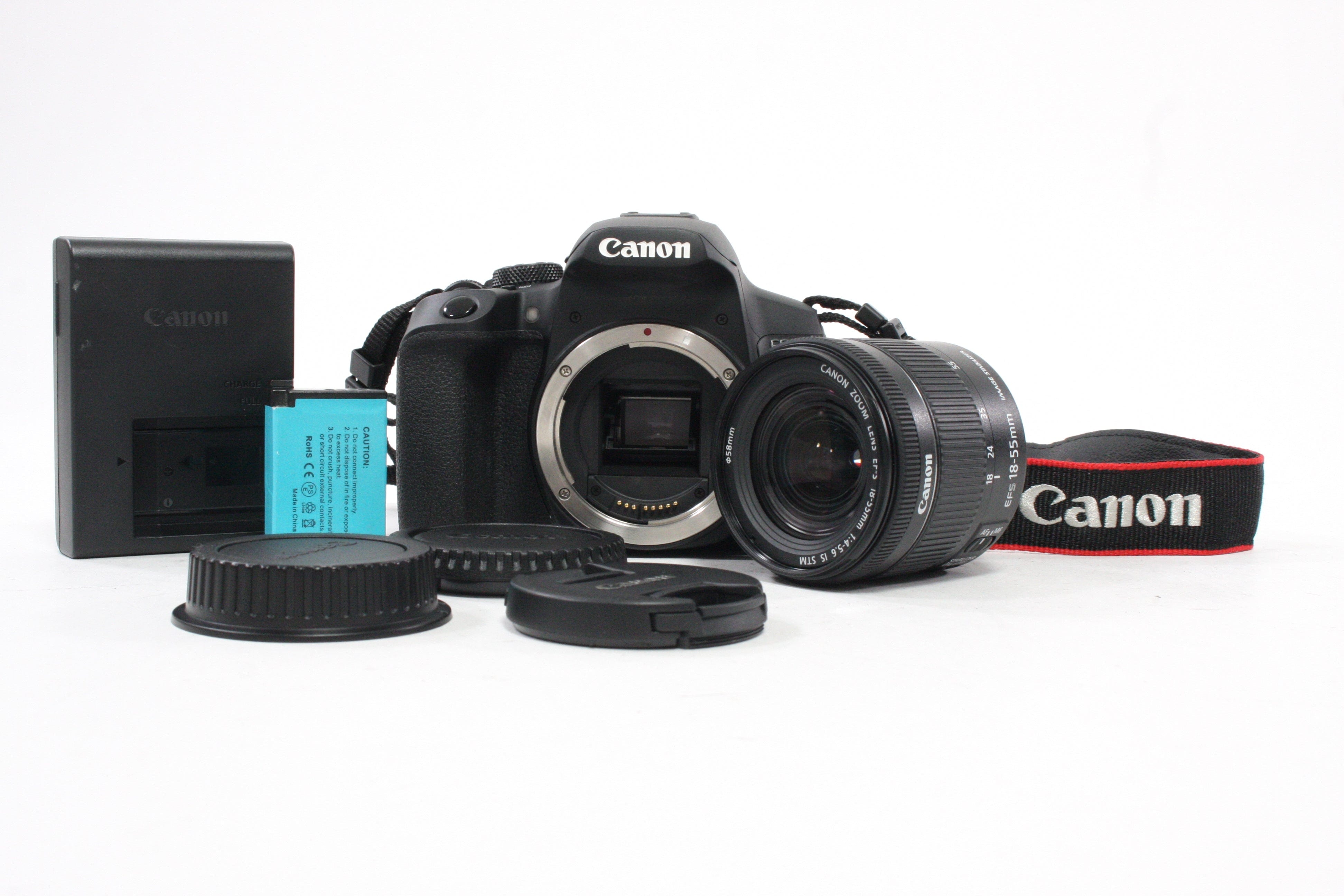 Canon Rebel T8i DSLR Camera with 18-55 f/4-5.6 IS STM Lens with Shutte ...
