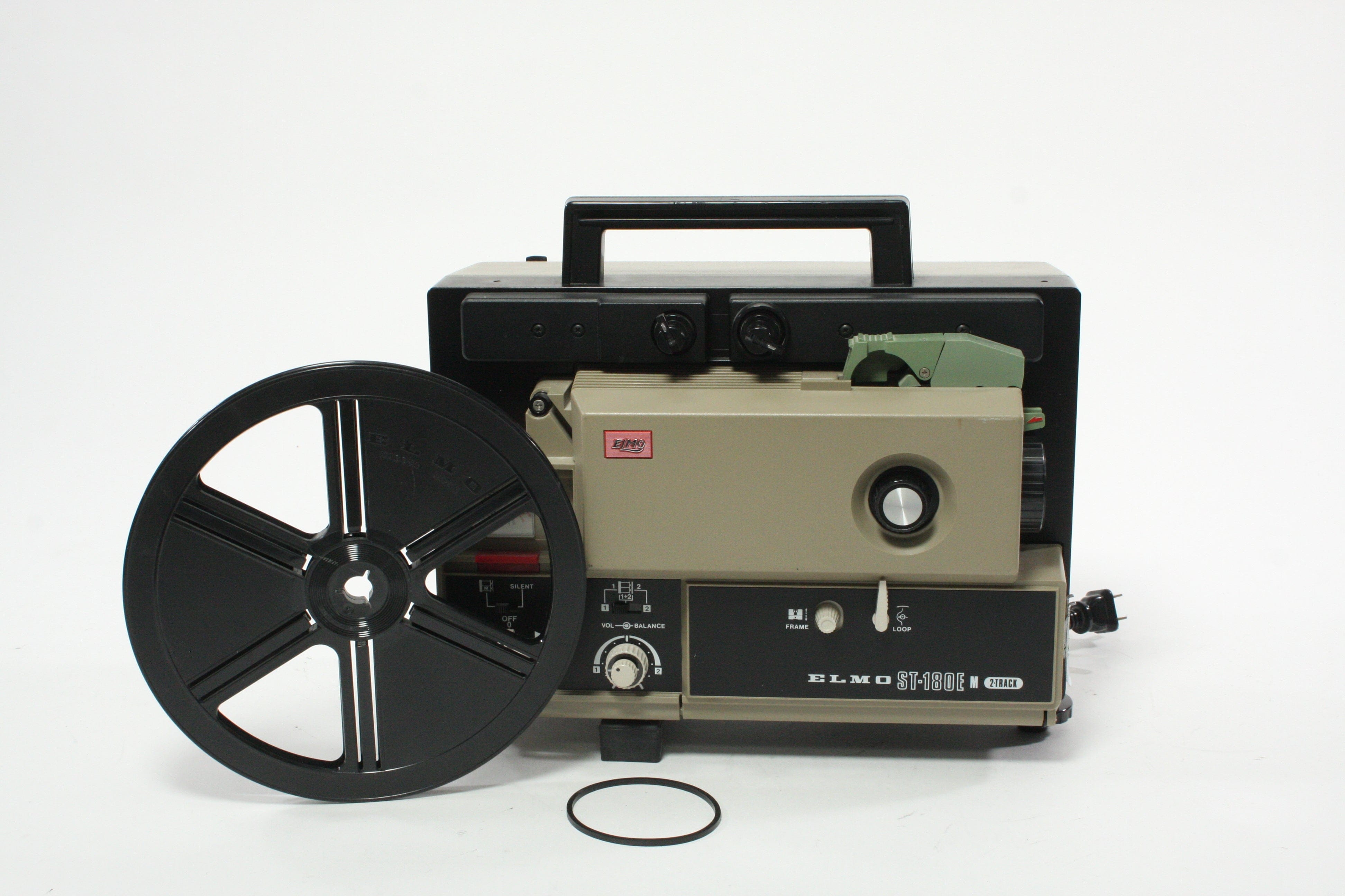Elmo ST-180E M 2-Track Super 8 Sound Projector with 15-25mm f/1.3 Lens ...