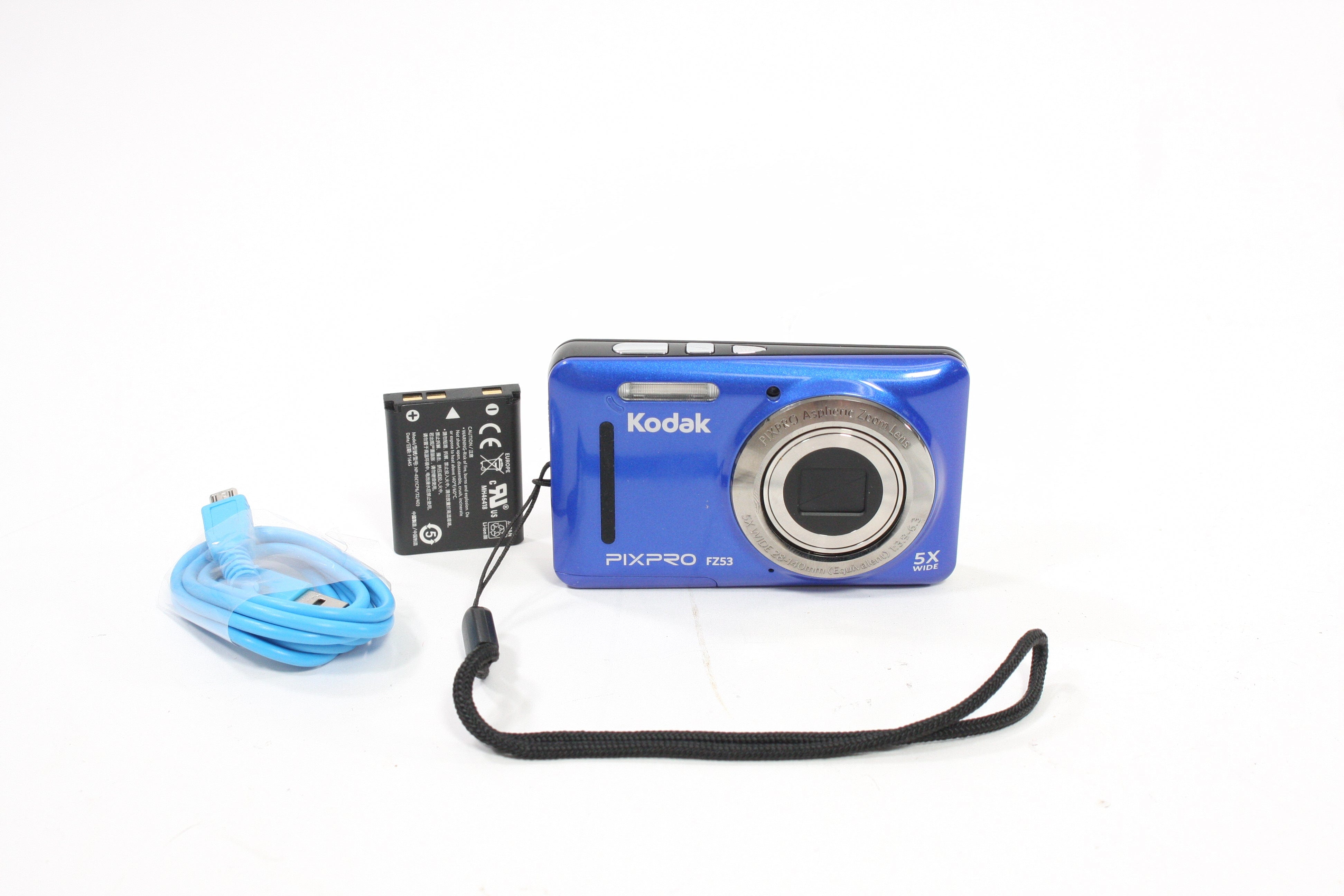 Kodak PixPro FZ53 Digital Point-and-Shoot 5x Zoom 16 mp (Blue) – Camera ...