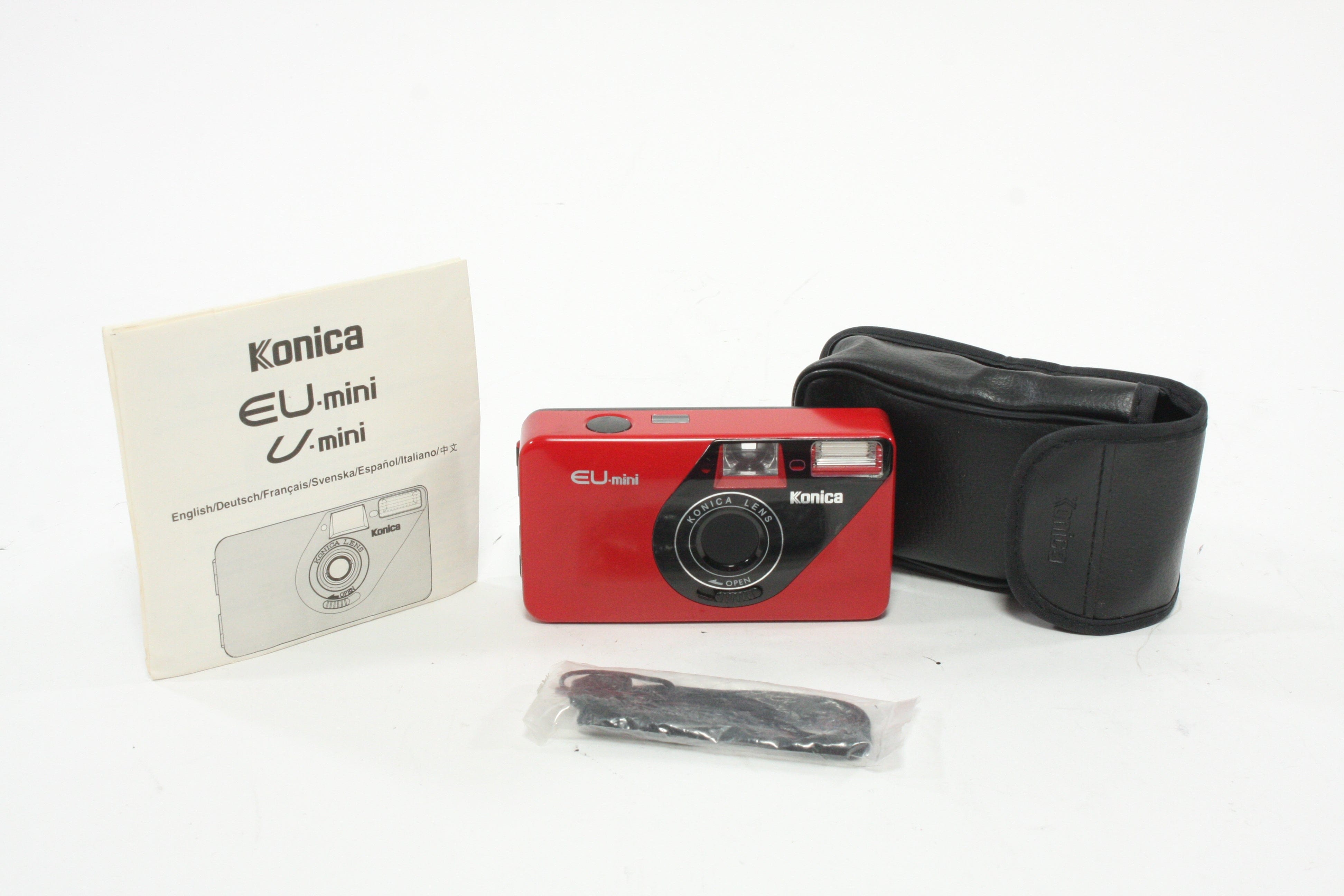Konica EU-Mini 35mm Camera in Case (Red) – Camera Exchange