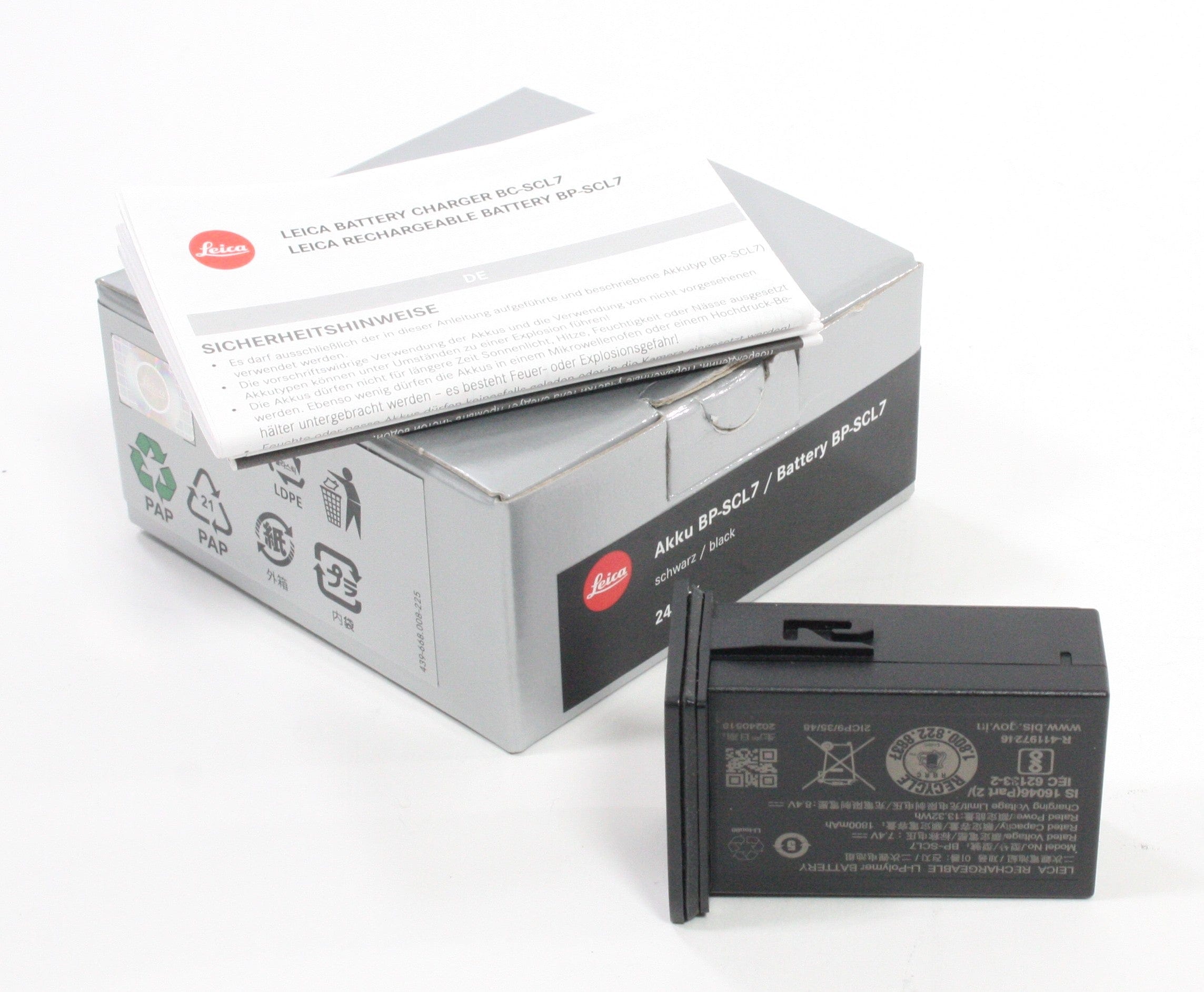 Leica Battery BP-SCL7 (Black) – Camera Exchange
