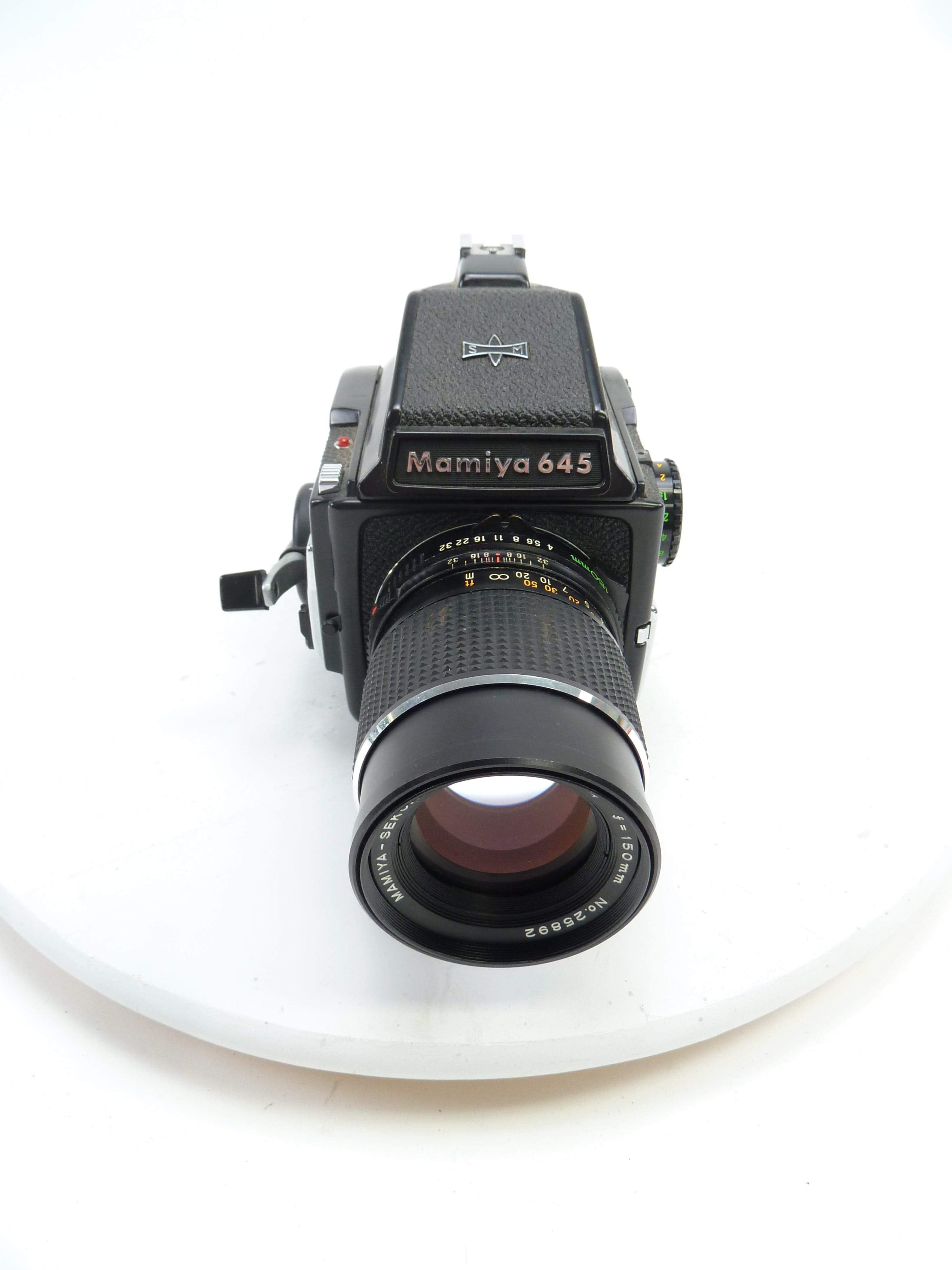 Mamiya M645 1000S Outfit with Prism Finder, 150MM F4 C Lens, and 120 F – Camera Exchange