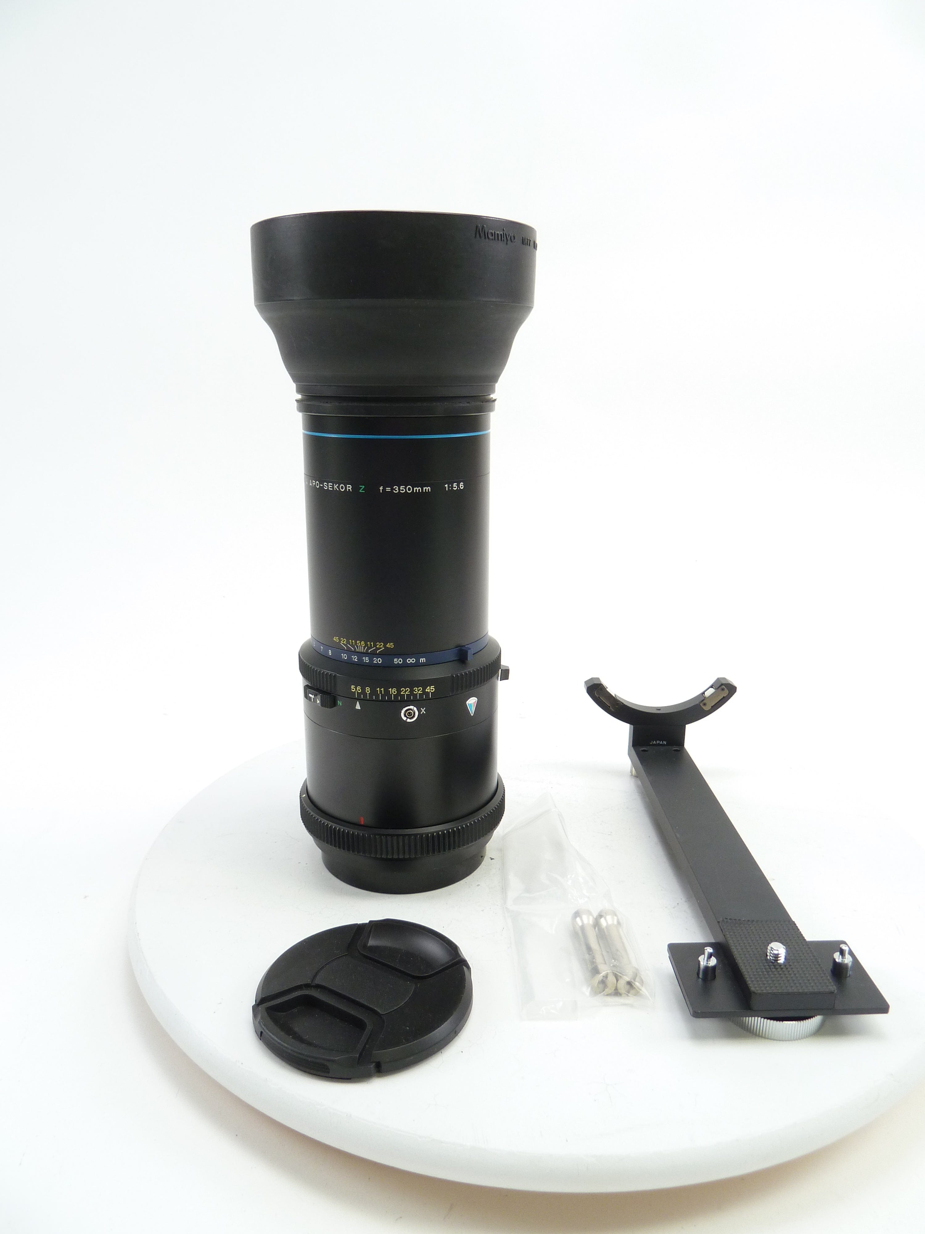 Mamiya RZ 350MM F5.6 APO Telephoto Lens with brackets and holder ...