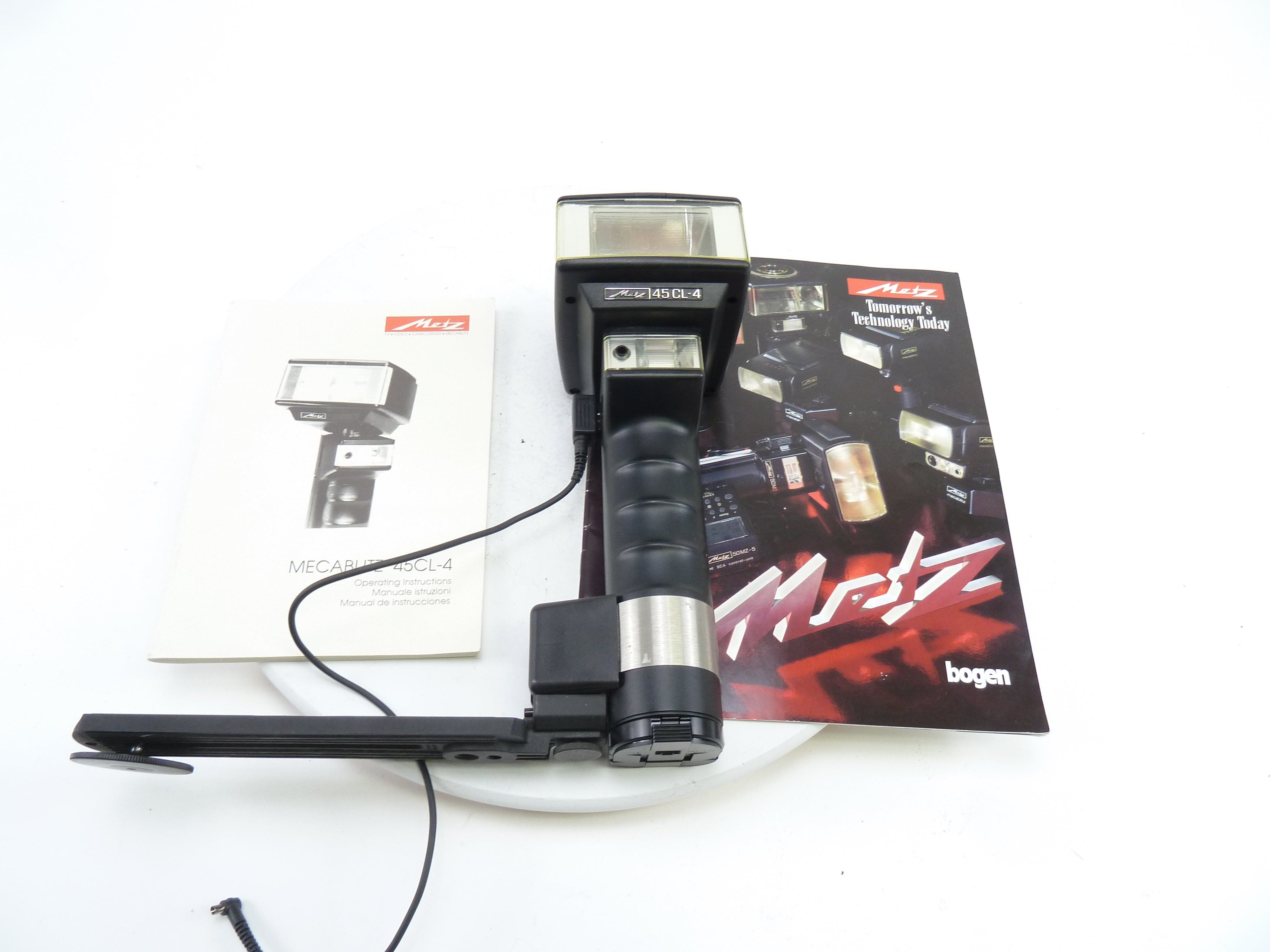 Metz 45-CL-4 Handle Mount Flash with brackets and cords – Camera Exchange