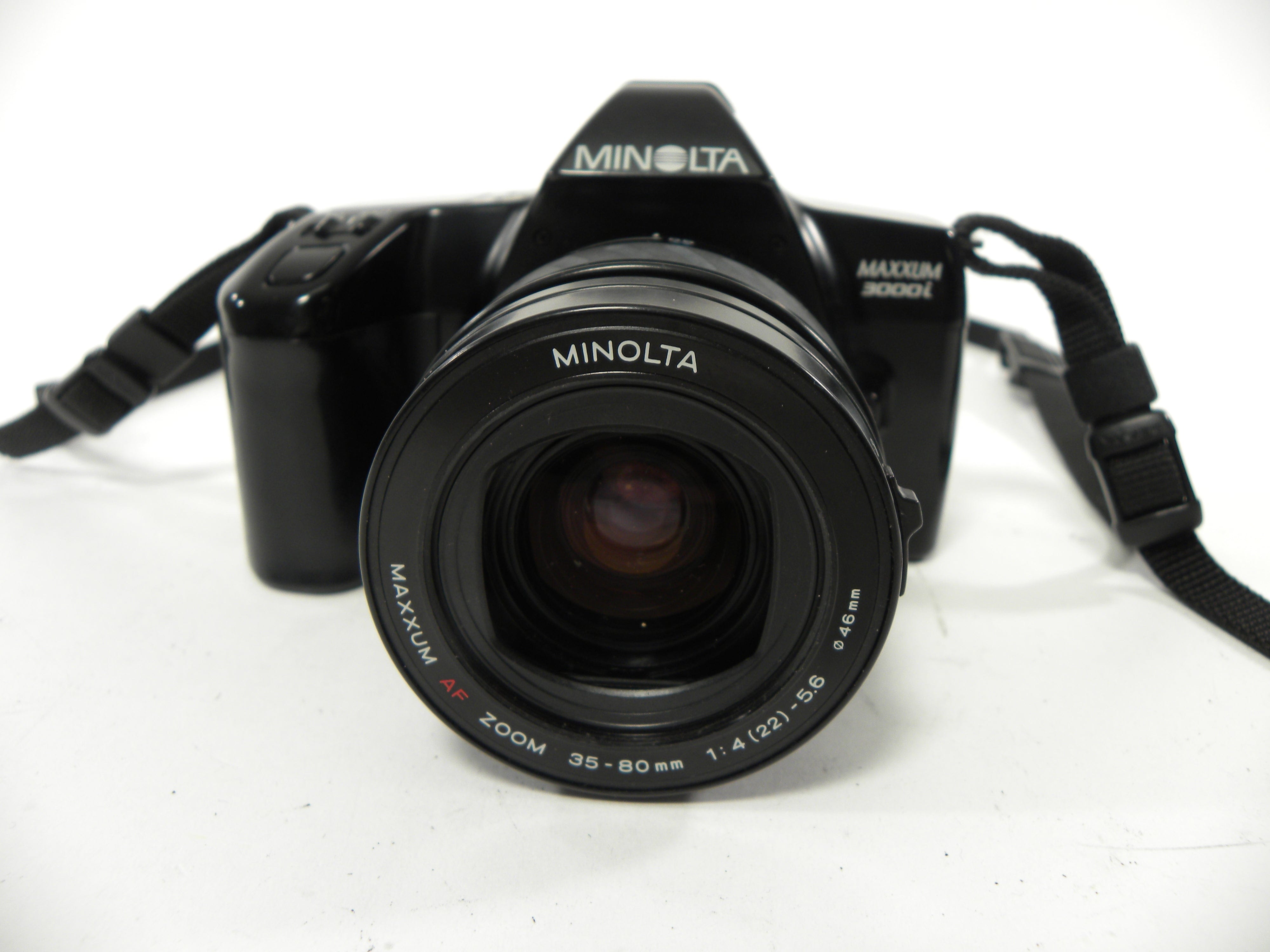 Minolta Maxxum 3000i 35mm SLR w/AF Maxxum Zoom 35-80mm f4-5.6 – Camera ...
