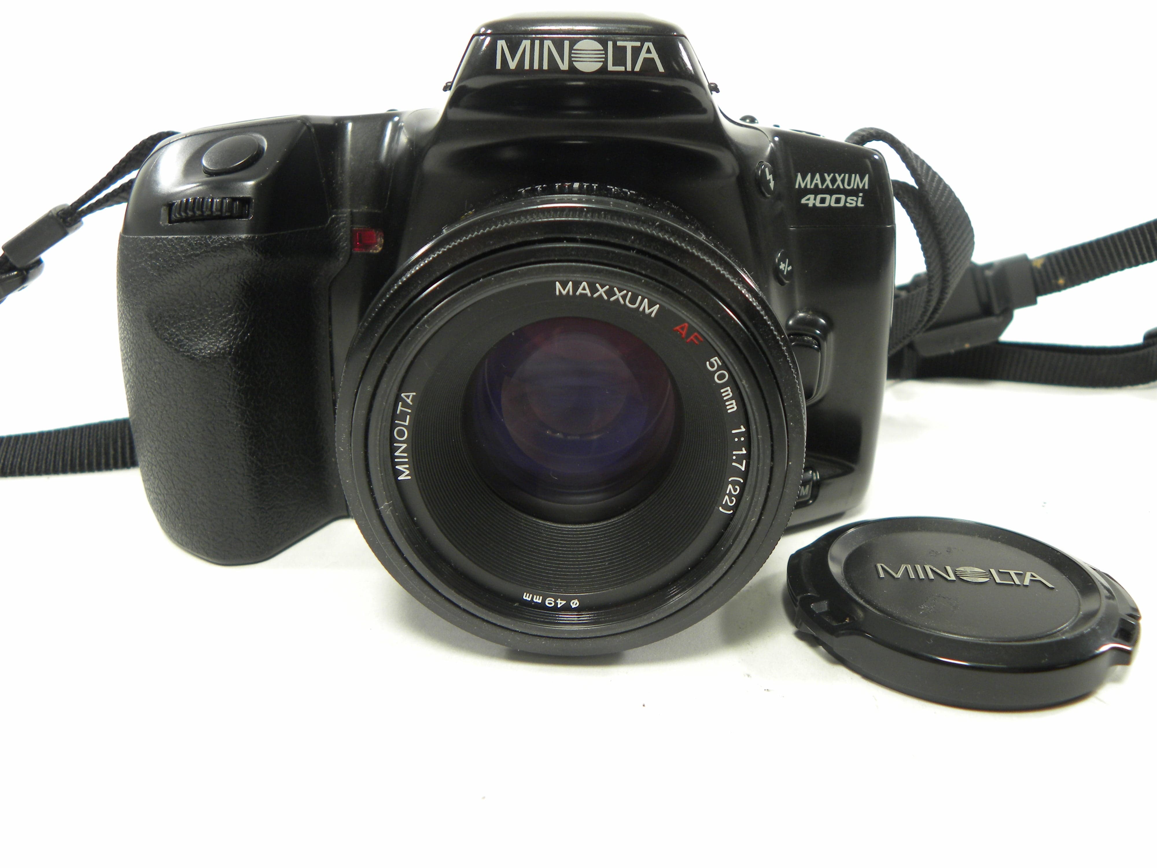 Minolta Maxxum 400si 35mm SLR w/AF 50mm f1.7 – Camera Exchange