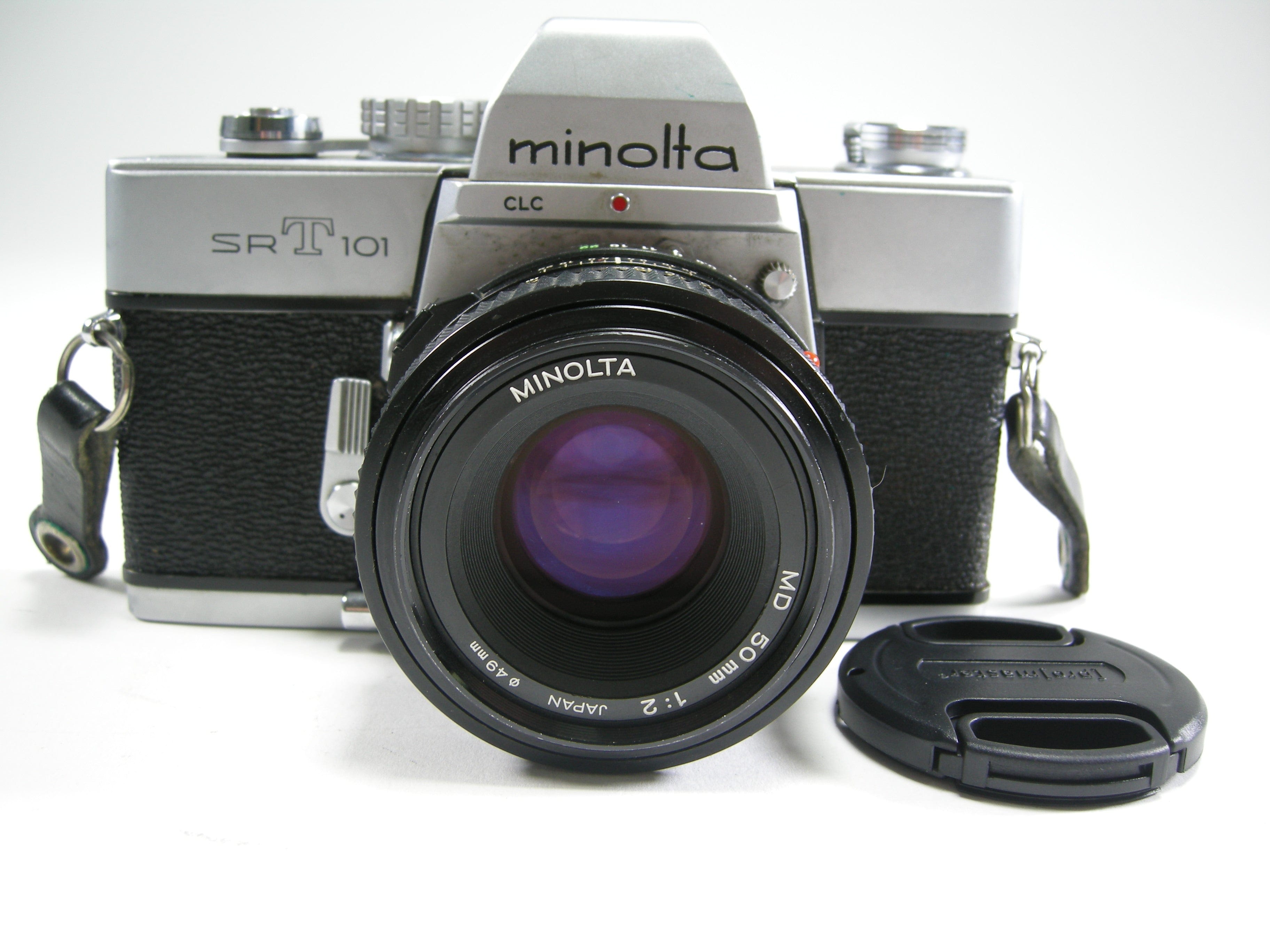 Minolta SRT 101 35mm SLR w/MD 50mm f2 – Camera Exchange