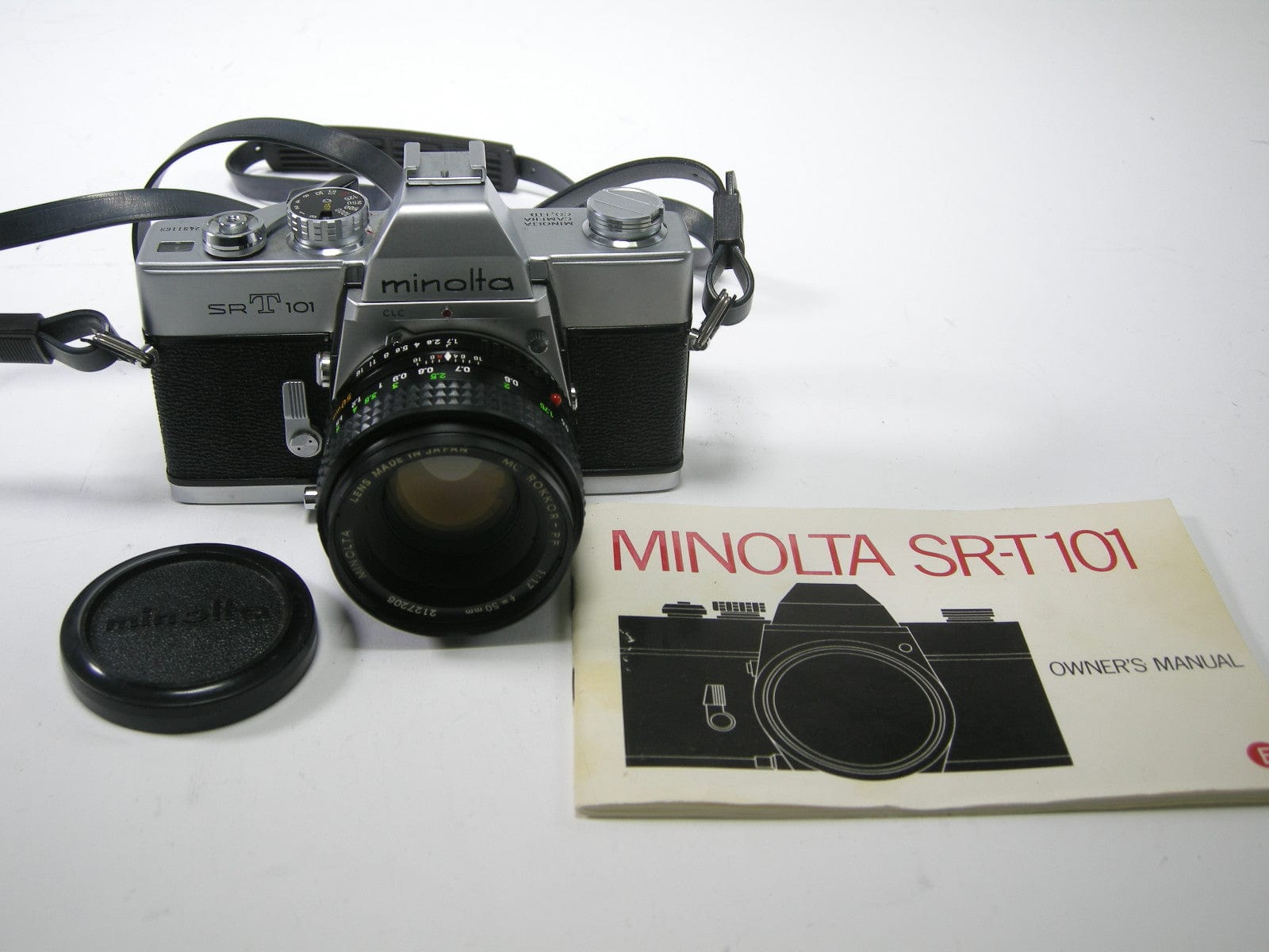 Minolta SRT 101 35mm SLR w/MD Rokkor-PF MC 50mm f1.7 – Camera Exchange