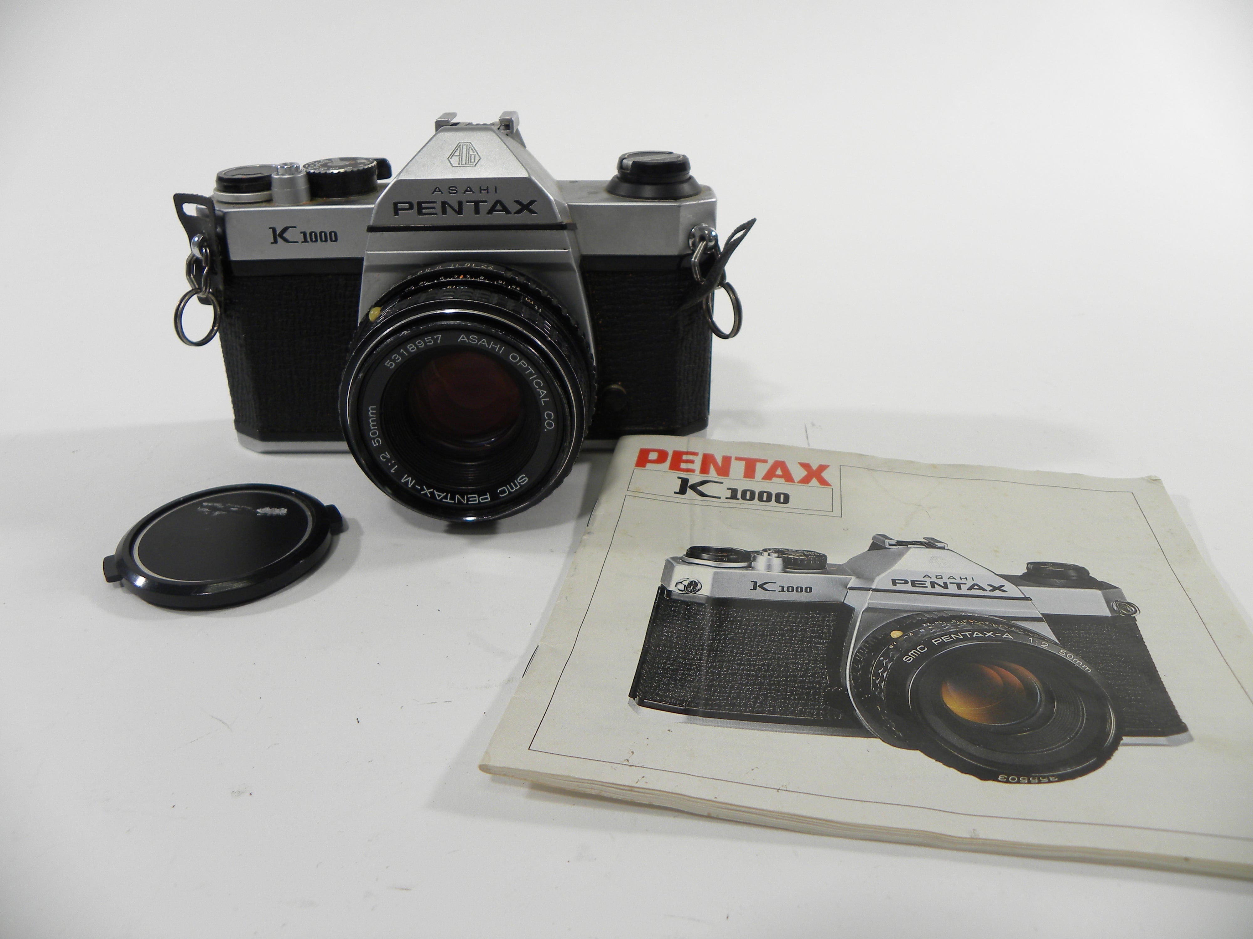 Pentax K-1000 35mm SLR camera w/SMC Pentax-M 50mm f2 – Camera Exchange