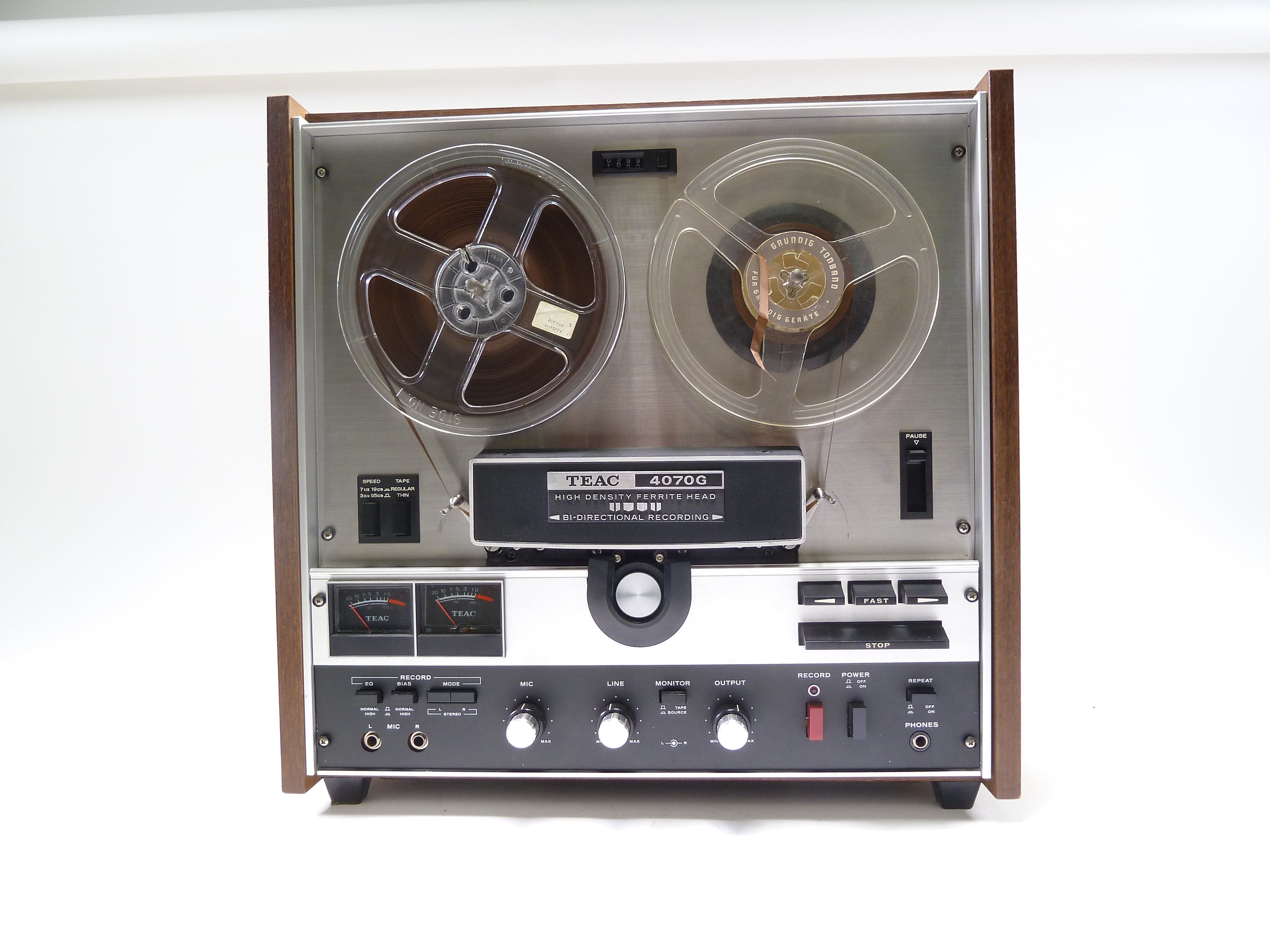 Teac 4070G High Density Ferrite Head Bi-Directional Recording AS-IS ...