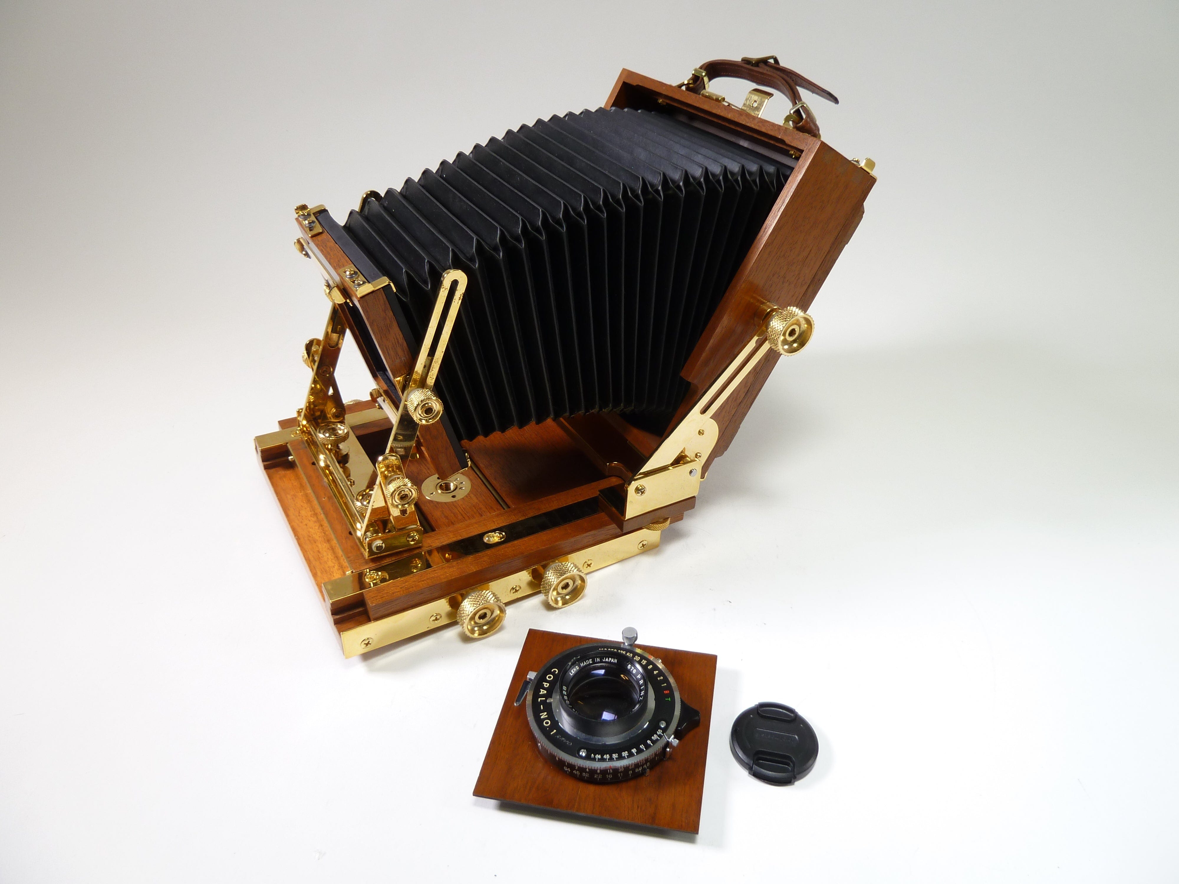 Zone VI 4X5 Brass and Wood Folding Camera w/ Prinz 150mm f/4.5 – Camera ...