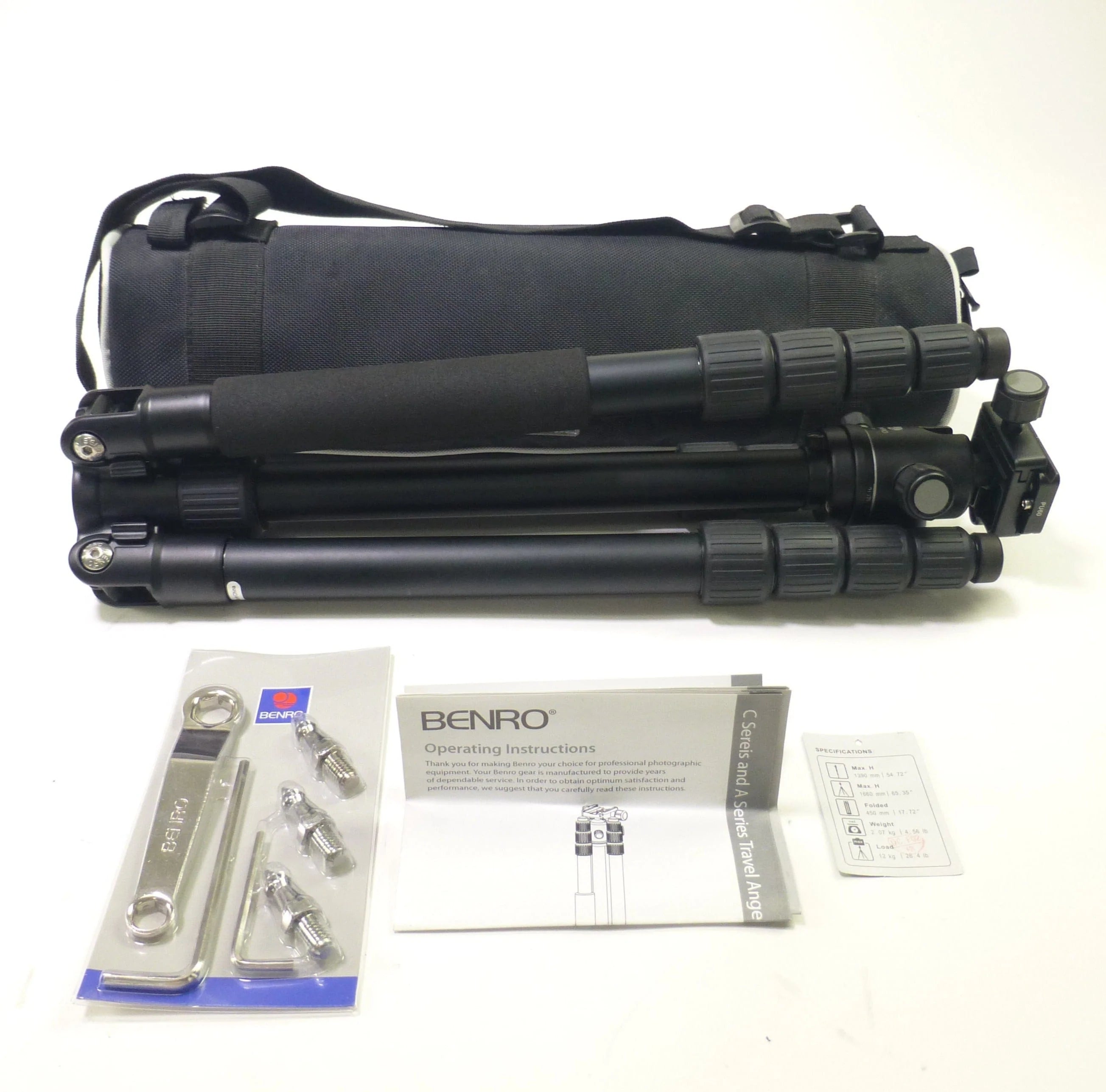 Benro A2691T w B1 Bull Head Travel Angel Aluminum Tripod – Camera Exchange