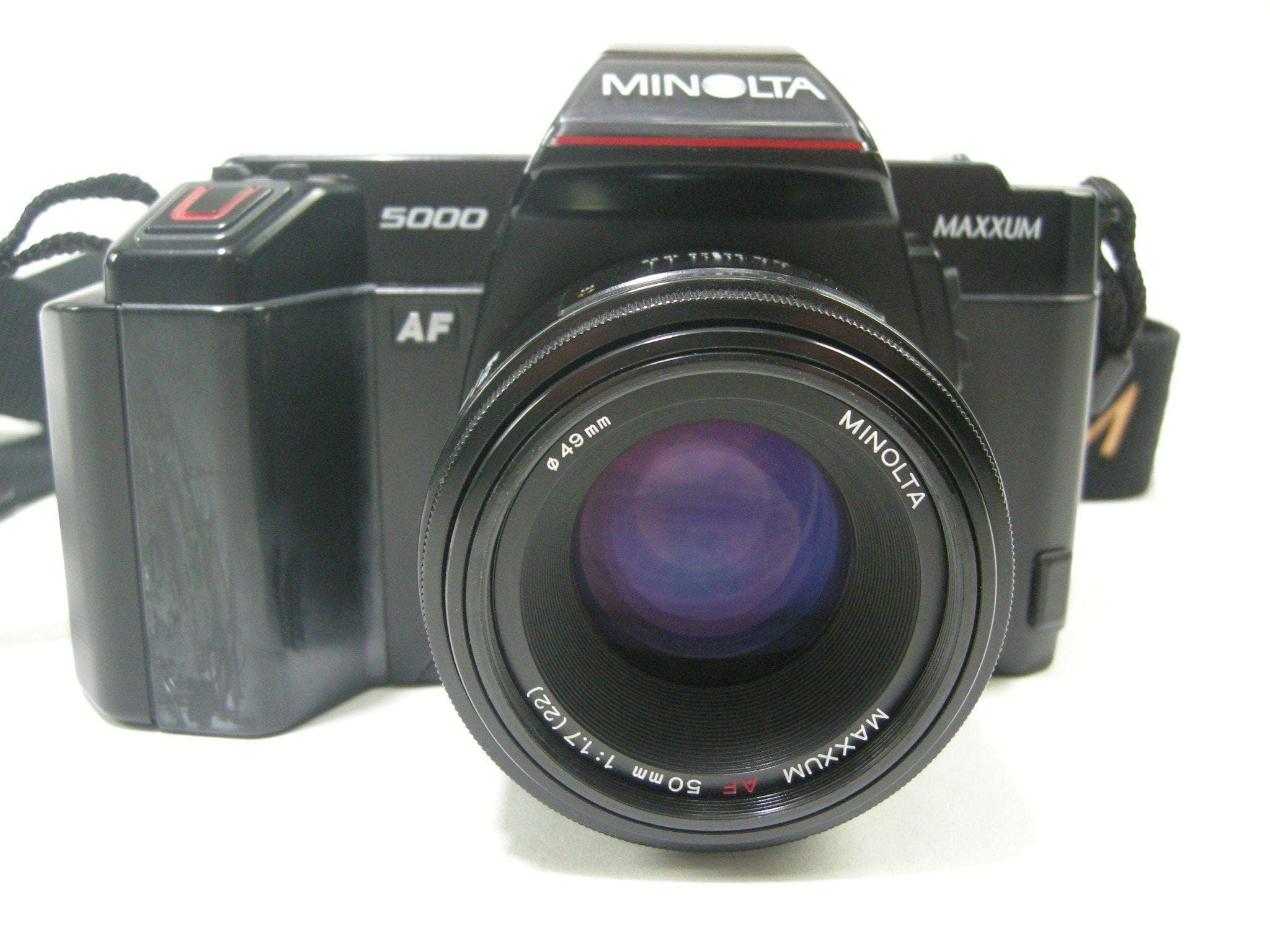 Minolta Maxxum 5000 AF 35mm SLR film camera w/50mm f1.7 – Camera Exchange