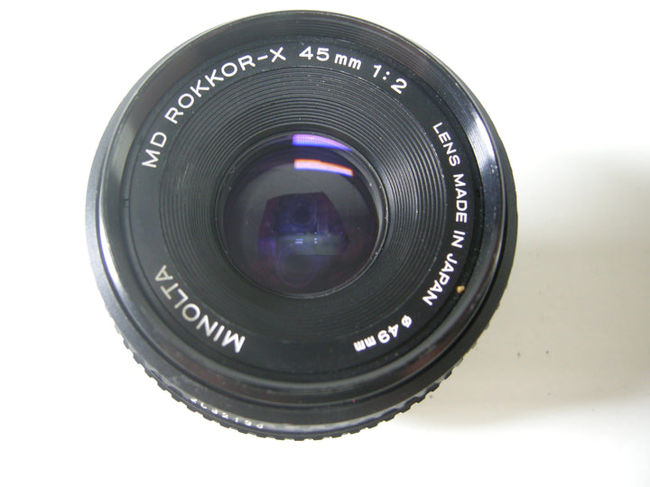 Minolta MD Rokkor-X 45mm f2 lens – Camera Exchange