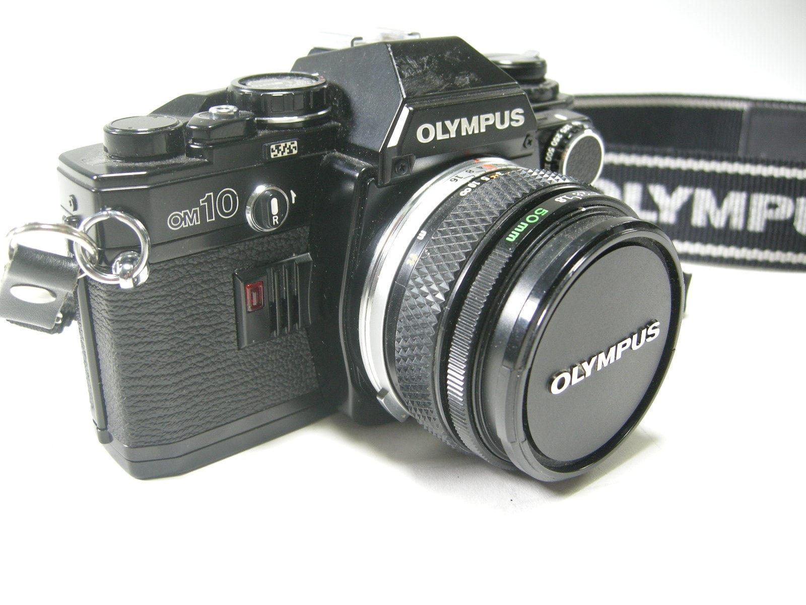 Olympus OM10 Black Body with Manual Adapter and 50mm f1.8 Lens – Camera ...