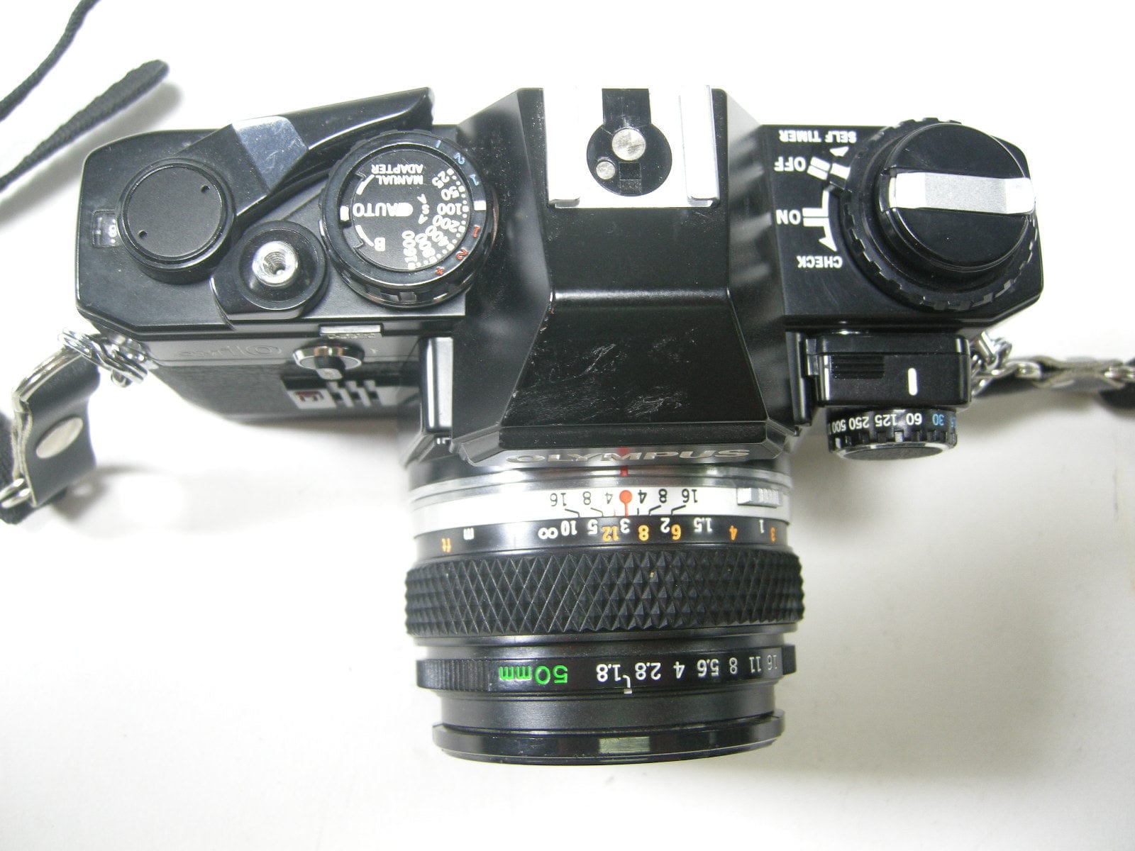 Olympus OM10 Black Body with Manual Adapter and 50mm f1.8 Lens – Camera ...