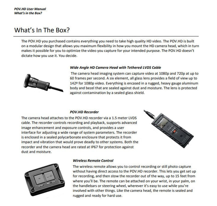 V.I.O. POV HD Video Camera – Camera Exchange