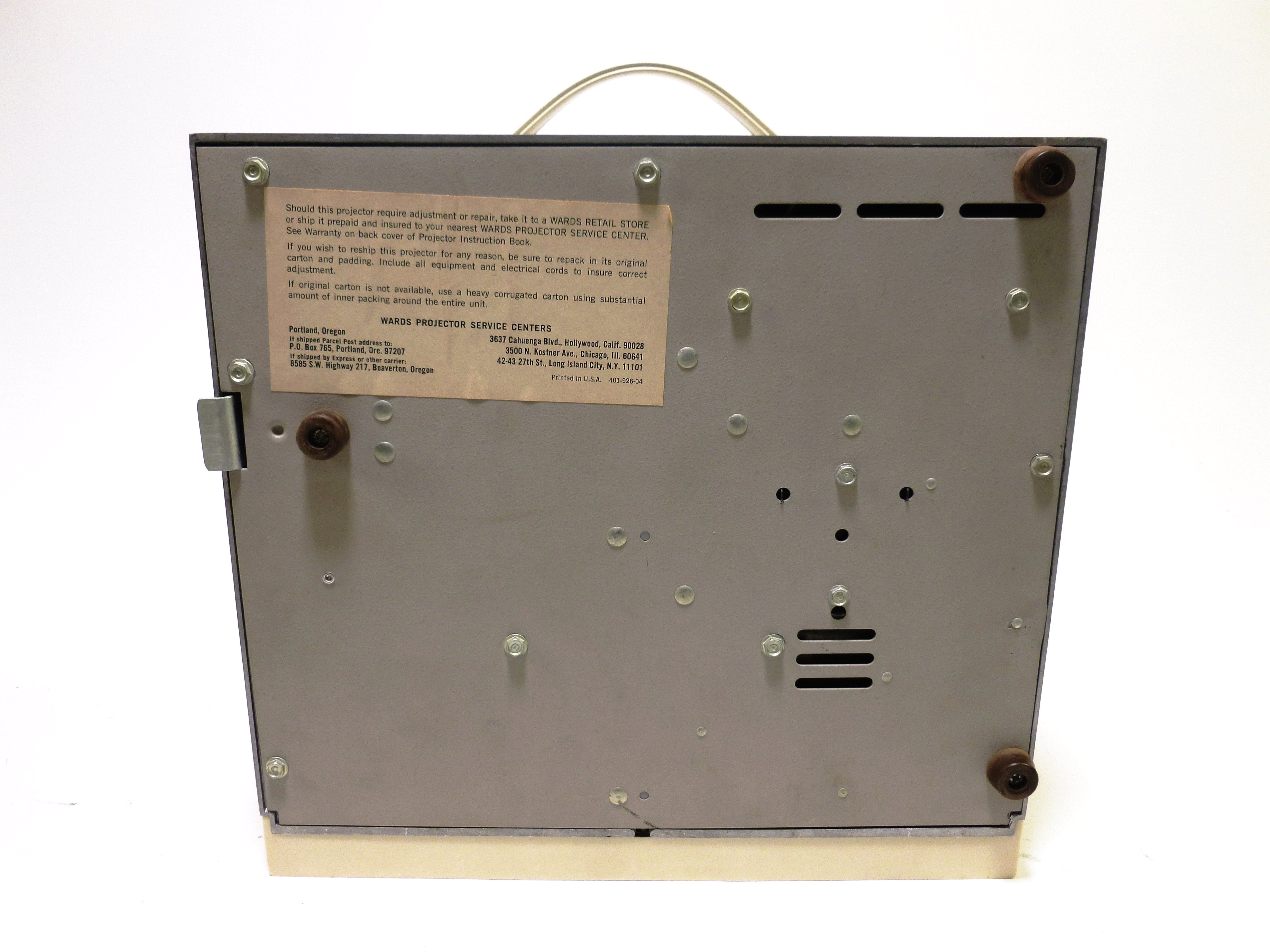 Vintage Montgomery Ward 2x2 Slide Projector Model 100 – Camera Exchange