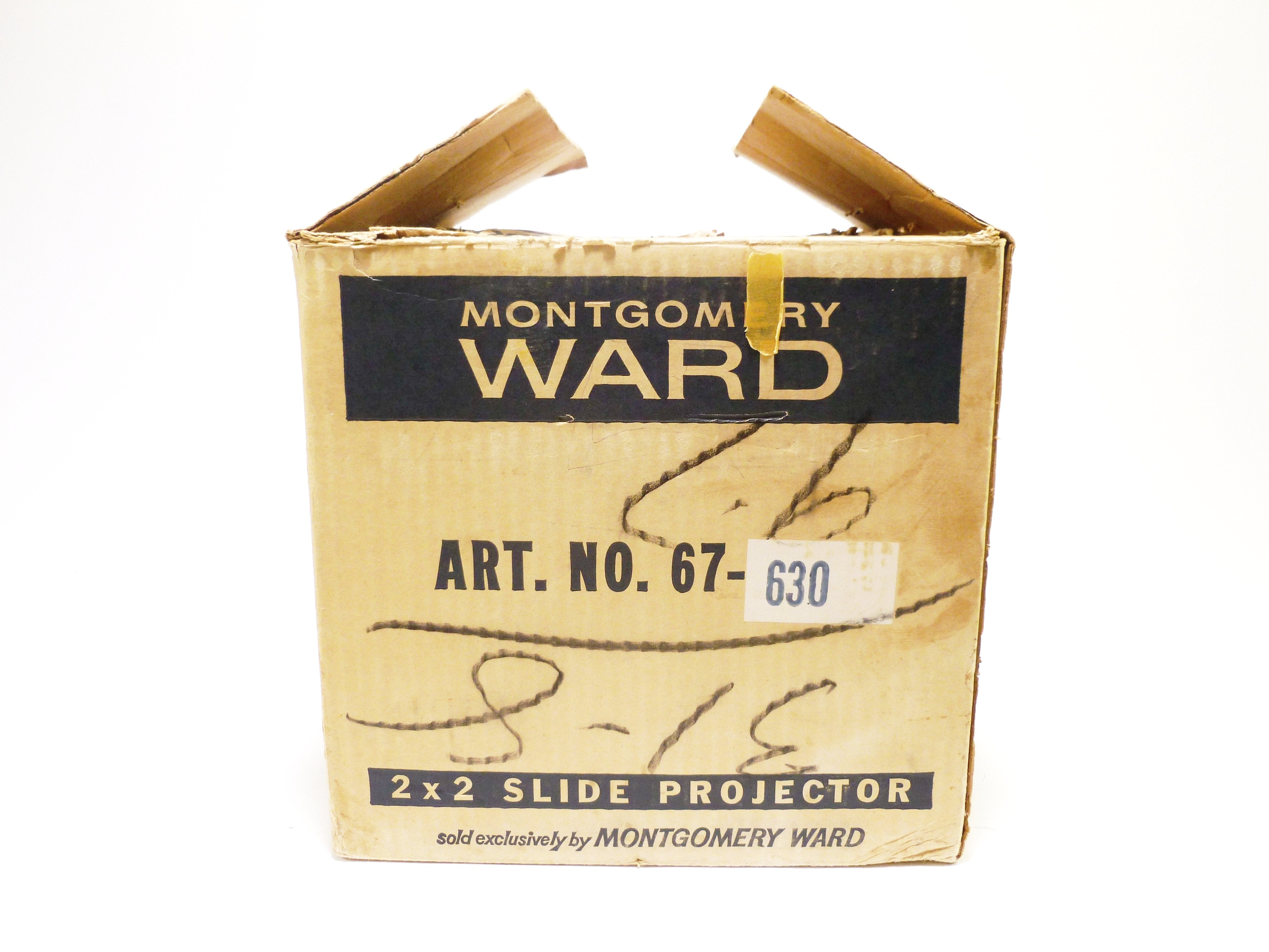 Vintage Montgomery Ward 2x2 Slide Projector Model 100 – Camera Exchange